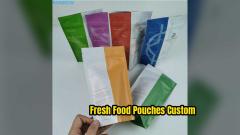 Custom Food Pouches Matt Aluminum Foil Stand Up Bags