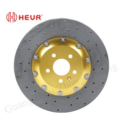 China HEUR Brake Carbon Ceramic Disc For Audi S4 B8 Refit 380*36MM Front Set for sale