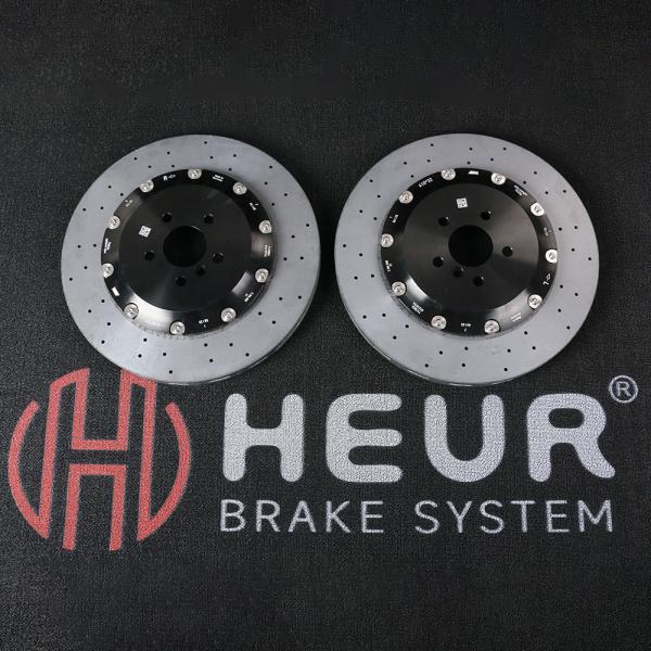 Quality Heur Ceramic Carbon Brake Rotors For Tesla Model S Y 3 Refit 410*32*80mm F Set for sale