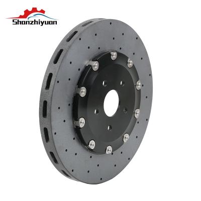 China Front Set BMW Carbon Ceramic Brake 345*28mm OE Number   34112282445  Bmw Z4  E85 Brake Disc Durable for sale
