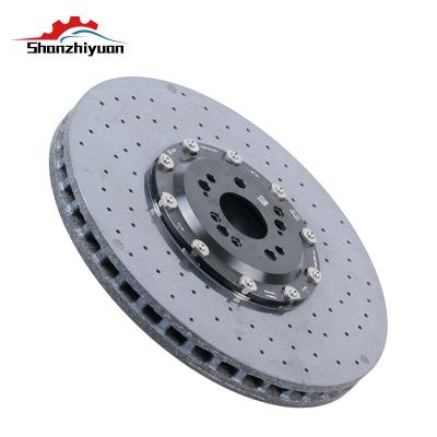 China Front 410×36mm Carbon‑Ceramic Brake Rotors Replacement Performance Brake Disc For Porsche 992.1 for sale
