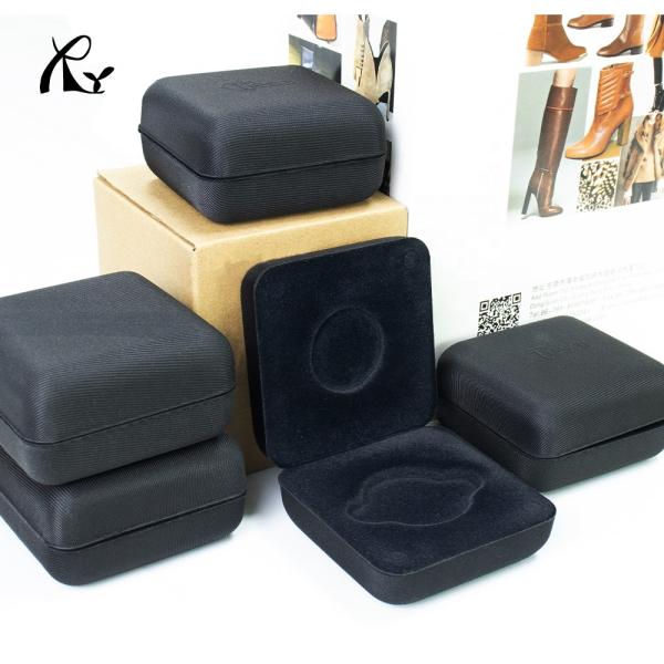 Quality Custom Women's EVA Jewelry Case Organizer Flannelette Velvet Lining for Rings Necklaces Storage-Customizable Jewelry Box for sale