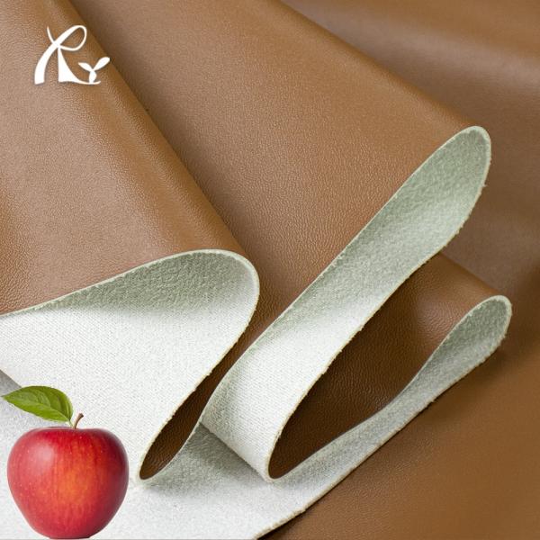 Quality 1.1mm Apple Bio-Based Vegan Leather Water Resistant Eco for Car Seat Cover Furniture Chair Organic Pu Leather for sale