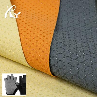 China Multiple Styles Dotted Non-Slip Silicone Fabric for Gloves Pet Pad Car Seat Cushions Furniture Chairs Pu Leather for sale