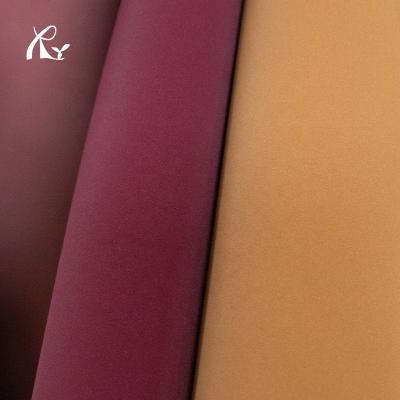 China Leather Manufacturer 1.4mm Frosted Leather Matte PU Leather for Shoes Making Imitation Microfiber Fabric for sale
