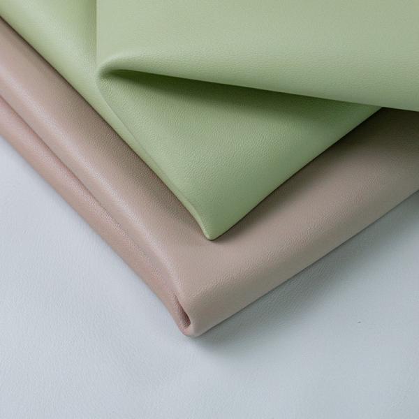 Quality 1.4mm Lychee Patterned Imitation Microfiber Leather Fine Grain PU Artificial for sale