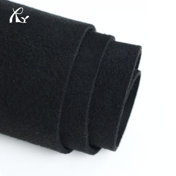 Quality Suede Microfiber Leather Black for Shoes Bag Double Sided Soft Velvet Microfiber Synthetic Leather Fabric Pu Leather for sale