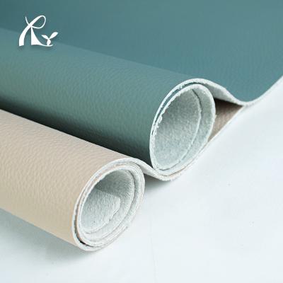 China High Quality 1.4mm Eco-friendly PU Leather Lichi Texture Soft Embossed for Sofa Bedhead Bags Furniture Water Based Solvent-Free for sale