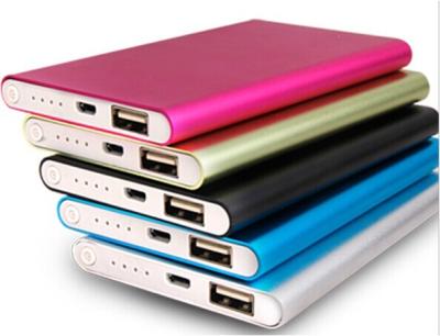 China OEM Customized wholesale slim power bank 4000mah 5000mah for sale