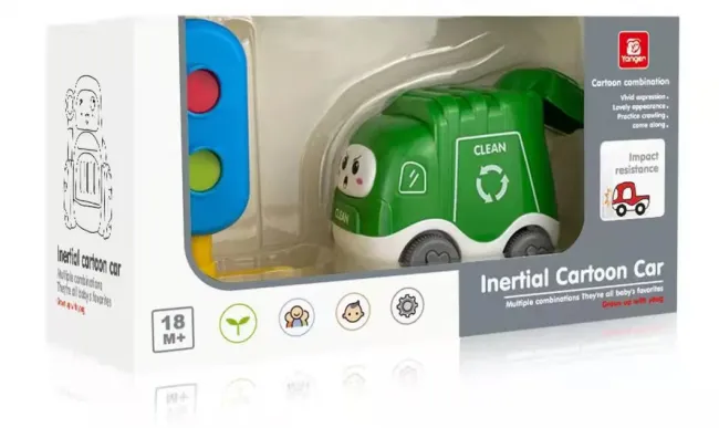 Factory Wholesale Cartoon Toy Car Novelty Land Car Friction Toy Car Can Slide on The Ground Interactive Toys