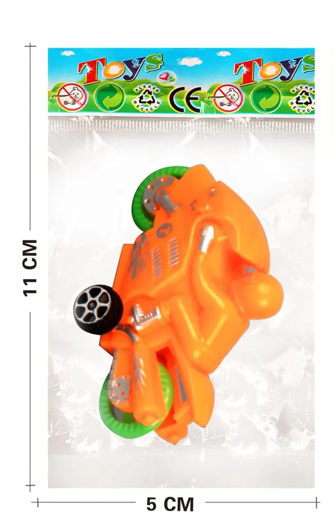 Friction Return Motorcycle Small Toy Car Four Small Plastic Motorcycle Small Boy OPP Packaging Material Safety Inertia Car