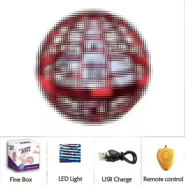 Flying Flyorb Boomerang Magic with LED Mini Drone Colorful Hand Controlled Flying Orb Ball Spinner