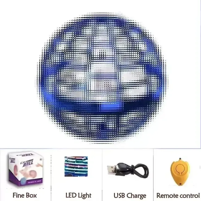 Flying Flyorb Boomerang Magic with LED Mini Drone Colorful Hand Controlled Flying Orb Ball Spinner