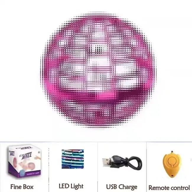 Flying Flyorb Boomerang Magic with LED Mini Drone Colorful Hand Controlled Flying Orb Ball Spinner