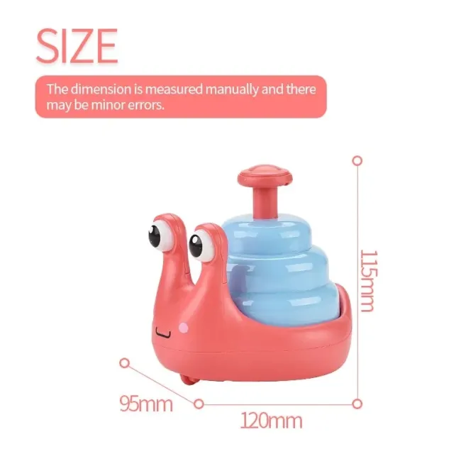 Wholesale Mini Snail Car Toys Hand Pressed Cartoon Snail Children Toys Party Supplies Interactive Toys