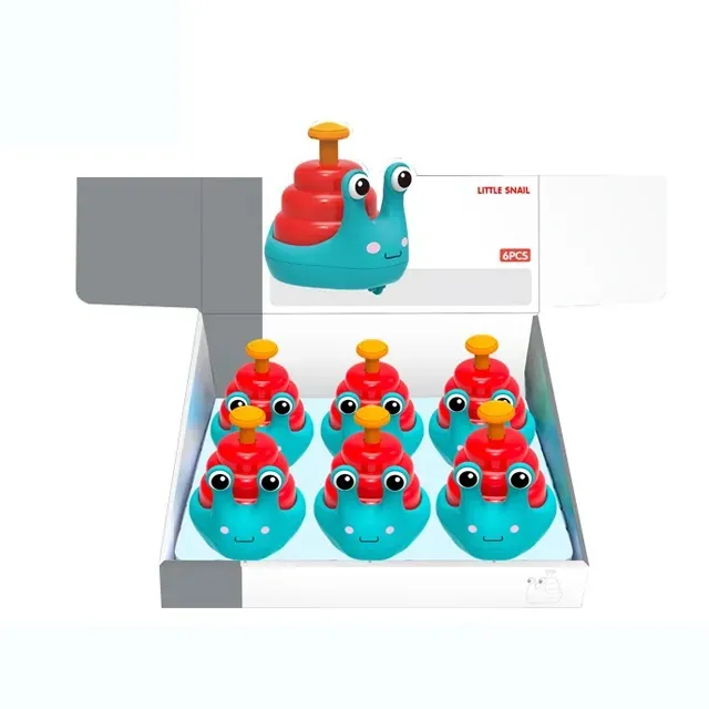 Wholesale Mini Snail Car Toys Hand Pressed Cartoon Snail Children Toys Party Supplies Interactive Toys
