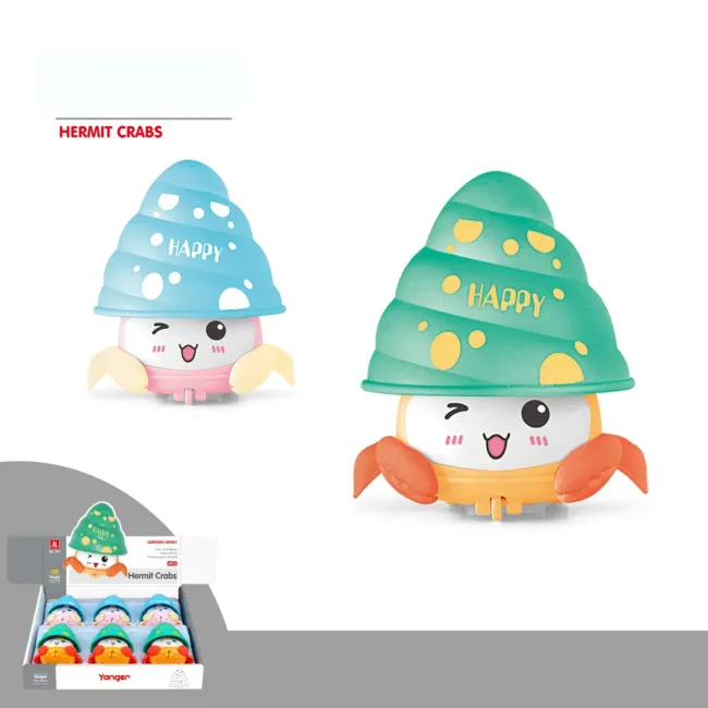 Wholesale Mini Hermit Crab Car Toys Car Hand Press Cartoon Crab Children&prime;s Toys Party Supplies Interactive Toys