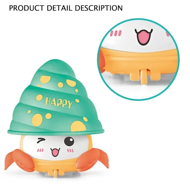 Wholesale Mini Hermit Crab Car Toys Car Hand Press Cartoon Crab Children&prime;s Toys Party Supplies Interactive Toys