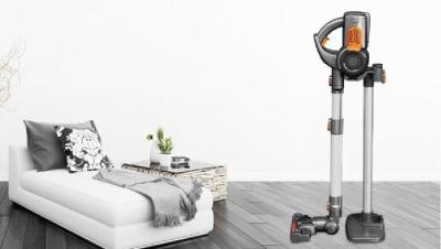 China Multi Functional Orange Handheld Vacuum Cleaner With Acarus Killing Brush for sale