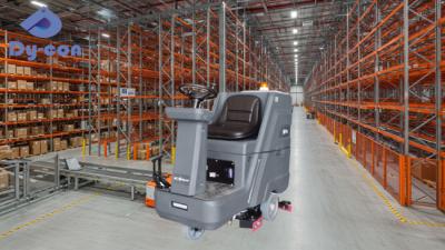 China Automate Warehouse Cleaning: High-Capacity Ride-On Scrubber For Automated High-Bay Warehouses for sale
