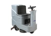 China Powerful Warehouse Floor Cleaning Machine / Compact Scrubber Dryer 2 Brush for sale