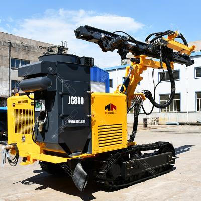 China Crawler Mounted Rock Drilling Rig Mining Dth Blasting Jc880 40m for sale