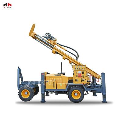 China 4 tragbare hydraulische Wasser-Brunnenbohrung Rig Trailer Mounted der Rad-180m zu verkaufen