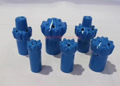China Domed Reaming Thread Rock Drill Bits / Rock Drilling Tools Spherical Ballistic Carbide Shape for sale