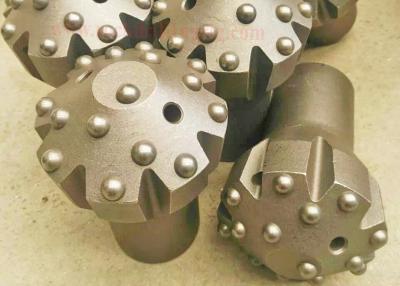 China Domed Reaming Thread Rock Drill Bits / Rock Drilling Tools Spherical Ballistic Carbide Shape for sale