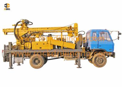 중국 DTH 유압 트럭에 의하여 거치되는 우물 드릴링 리그 140 - 450mm 드릴링 직경 판매용