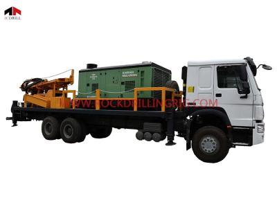 중국 6대의 x 4대의 공기 압축기를 가진 트럭에 의하여 거치되는 시추공 우물 드릴링 리그 판매용