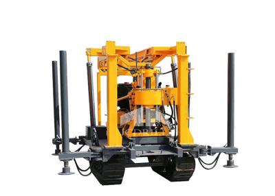 China 200m Portable Hydraulic Water Well Drilling Rig Crawler Mounted Rotary for sale