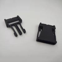 China 19.3mm Width Square Side Quick Release Buckle ODM Side Squeeze Plastic Clips for sale