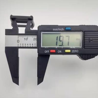 China ODM 2.6mm Dikke Plastic Zwarte 20mm de Singelbandgesp van Diagesp Te koop