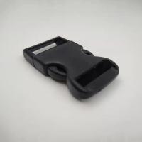 China Two Side Release Bucke Quick Release Plastice backpack buckle black plastic buckle1 for sale