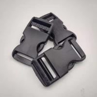 China Two Side Release Bucke Quick Release Plastice backpack buckle black plastic buckle1 for sale