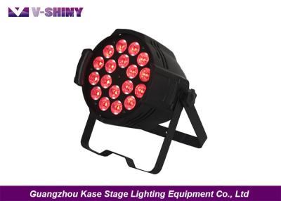 Cina la parità uv di 18w 18pcs Rgbwa può 64 luci principali con la copertura di lucidatura della lega di alluminio in vendita