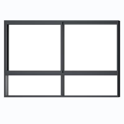 China Large Lighting Area Windproof Aluminium Thermal Insulation Windows Heavy Duty for sale