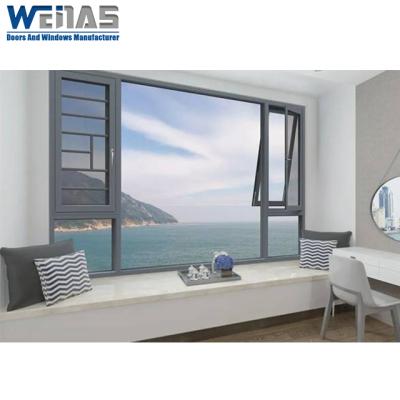 China Aluminum Alloy Thermal Insulation Heat Retaining Windows Double Glass Swing Or Sliding Windows for sale