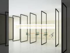 Single Glass Ultra Narrow Frame Edge Aluminium Interior Door