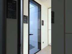 heavy duty swing interior door casement aluminium double glass soundproof
