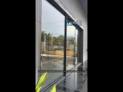 smooth waterproof aluminum multi slide doors with insulated glass aluminium patio doors
