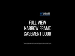 slim frame aluminium casement doors soundproof interior decorative