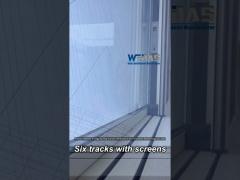 wind resistant thermal break aluminium exterior sliding window