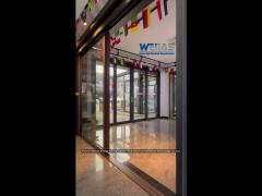 heavy duty heat insulated aluminium sliding front door for large opening