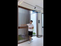 sound insulation interior sliding partition doors with tempered high definition glass