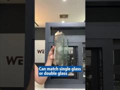 energy efficiency hurricane impact black aluminium sliding windows single glass