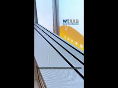 narrow frame  silent aluminium sliding window thermal insulation hidden tracks