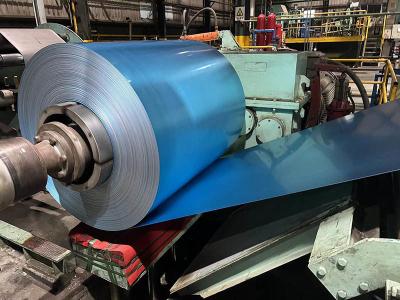 China Scoli di acciaio galvalume laminati a freddo / strisce G550 BORO AGGIUNTO SGLCC Blu AFP for sale