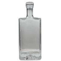 China Clear Thick Wall Glass Bottle Custom Shape for Beverage Packaging for sale